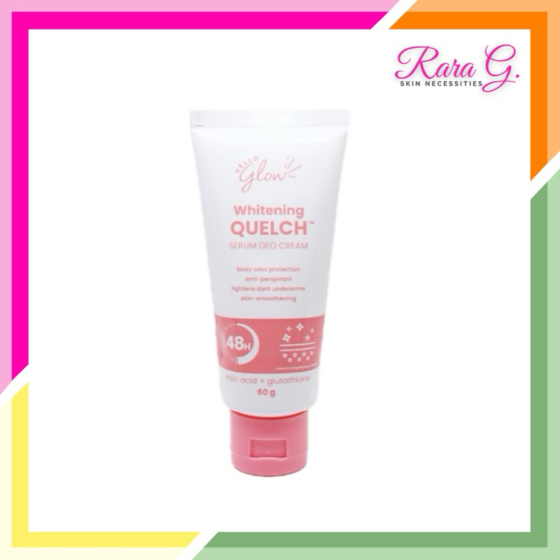 Hello Glow Whitening Quelch Serum Deo Cream | Shopee Philippines