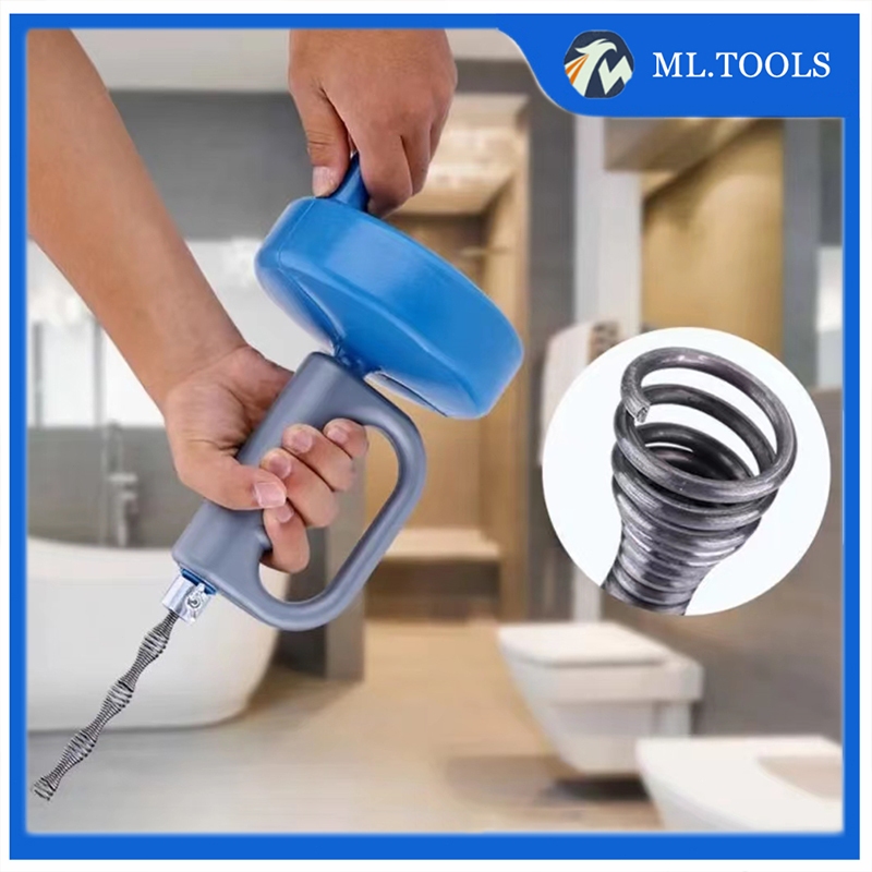 15m Steel Drain Snake Drain plug spring tools Drain cleaner clog ...