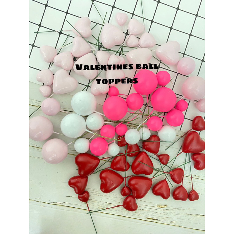 20s Valentines Topper Valentines Ball Toppers Heart Topper Ball Topper ...