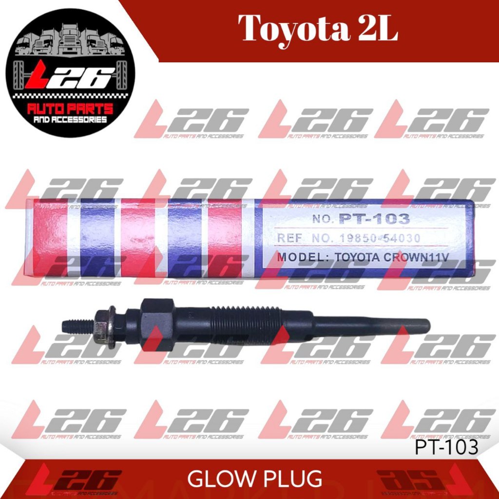 Toyota CROWN 2L GLOW PLUG PT-103 19850-54030 MADE IN JAPAN | Shopee ...