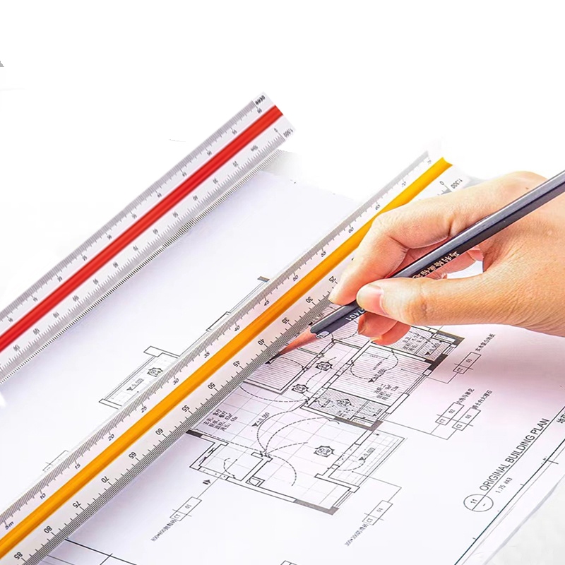 30cm Architect Technical Triangle Ruler Architect Engineer Measuring ...