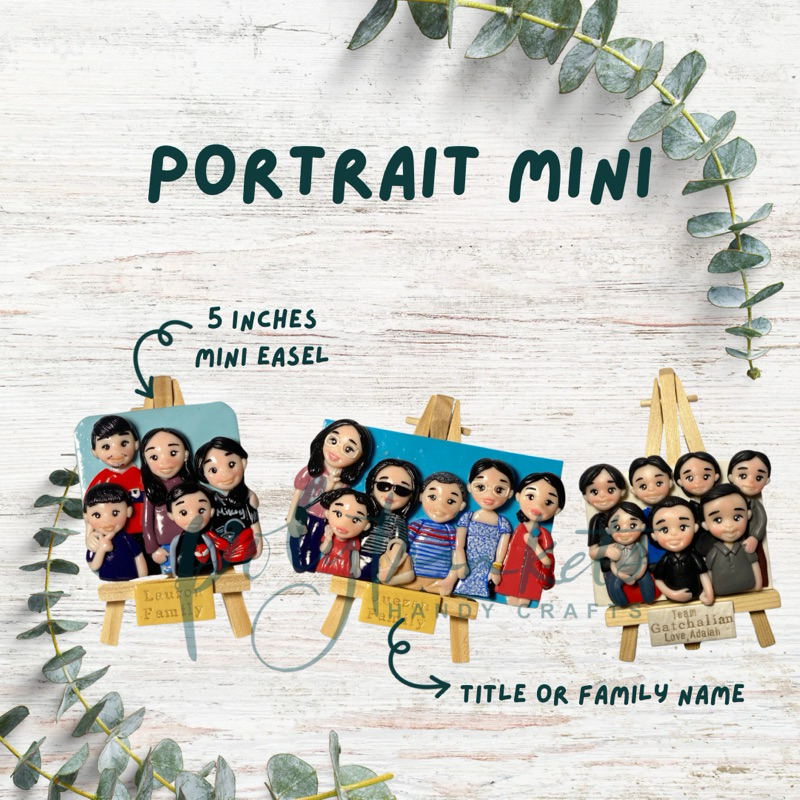 Polytrinkets Portrait -Polymer Clay Display 3inches | Shopee Philippines