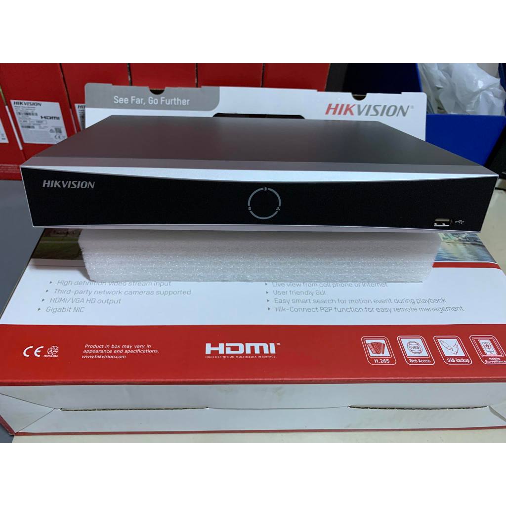 Hikvision NVR 8 Channel DS-7608NI-Q1/8P 4K Acusense POE Network Video ...