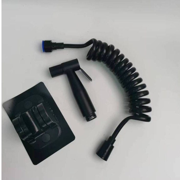 Wapol Black Bidet Spray Set Stainless With Retractable Portable Shower ...