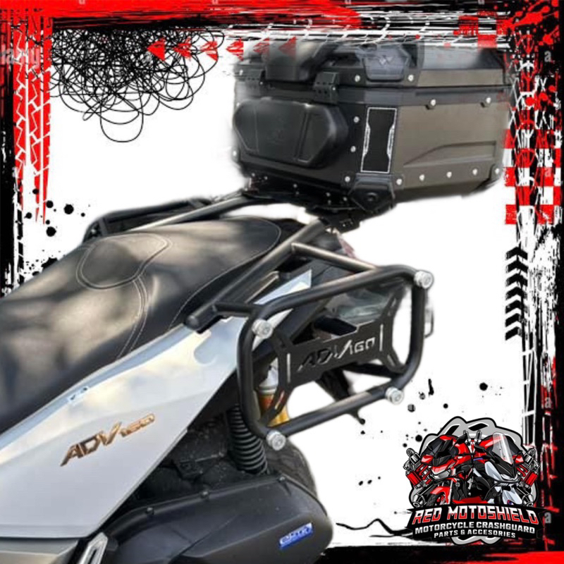REDMOTOSHIELD ADV 160 TOPBOX BRACKET W/ SIDE PANNIER BRACKET V1 ...