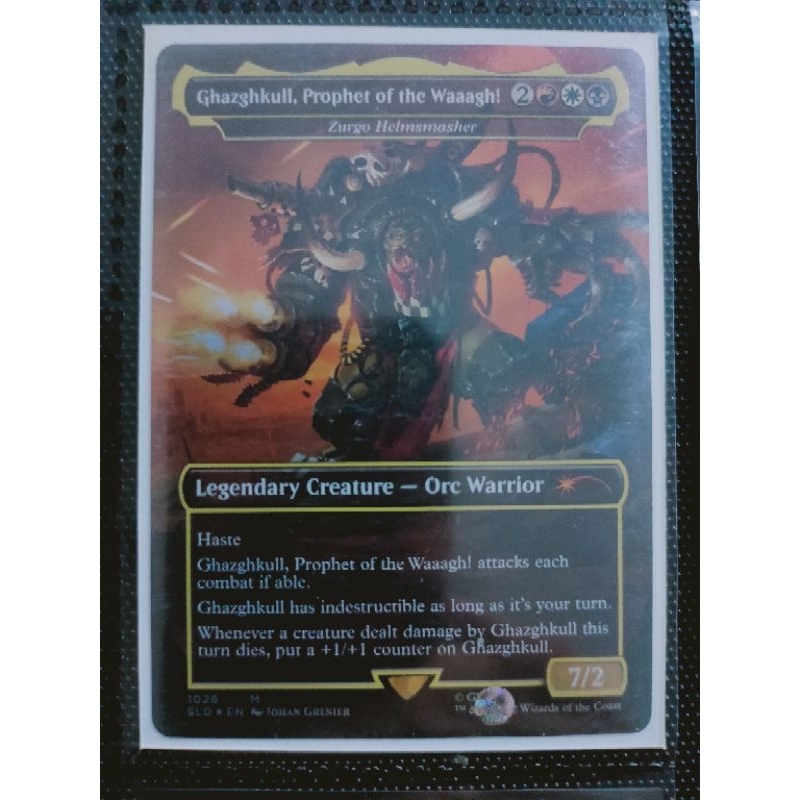 MTG - Ghazghkull, Prophet of the Waaagh! ~Zurgo Helmsmasher ...
