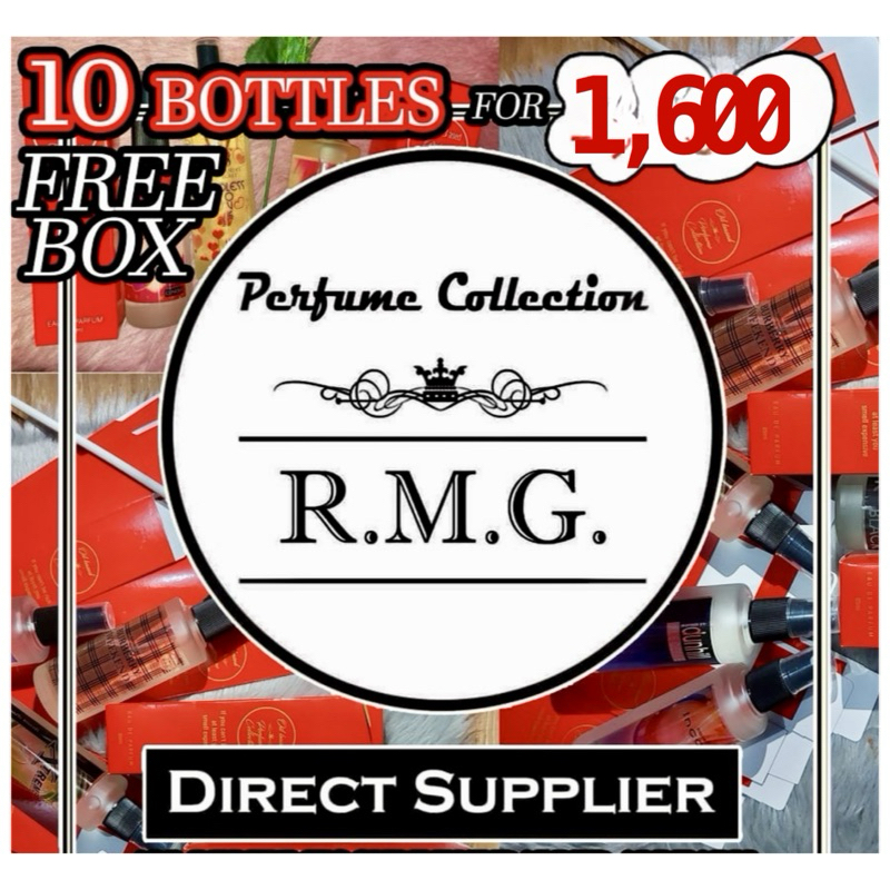 RMG OILBASED PERFUME 10 BTLS PROMO (FREE BOX ) | Shopee Philippines