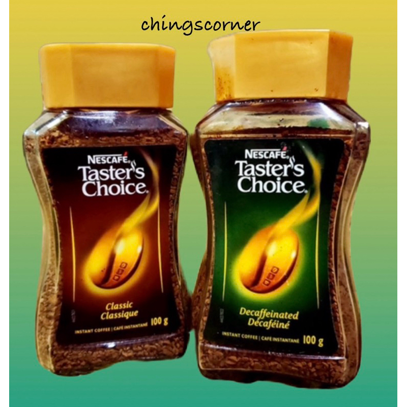 TASTER’S CHOICE® CLASSIC BLEND/DECAF INSTANT COFFEE 100g, CANADA, BB ...