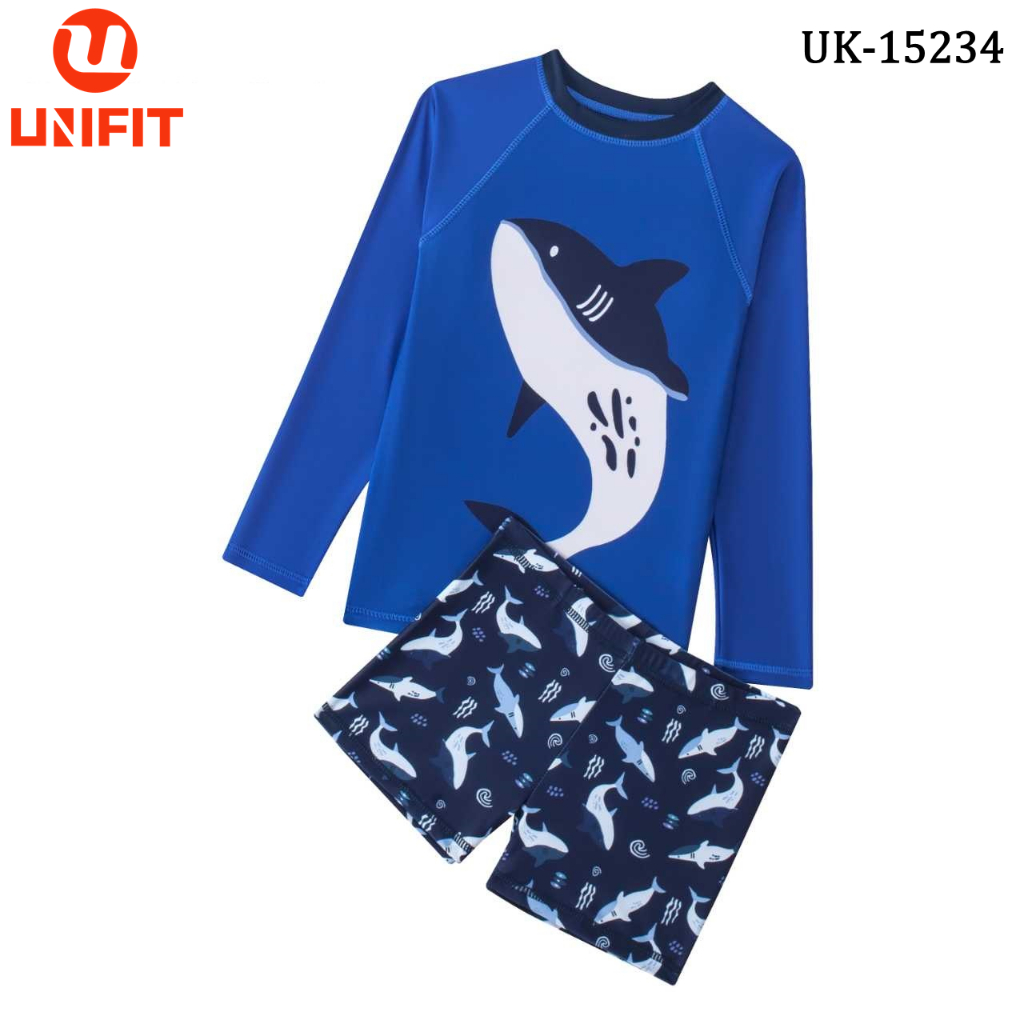 UNIFIT Kids Rush Guard Terno Swimming Attire Boys UK-15234 | Shopee ...