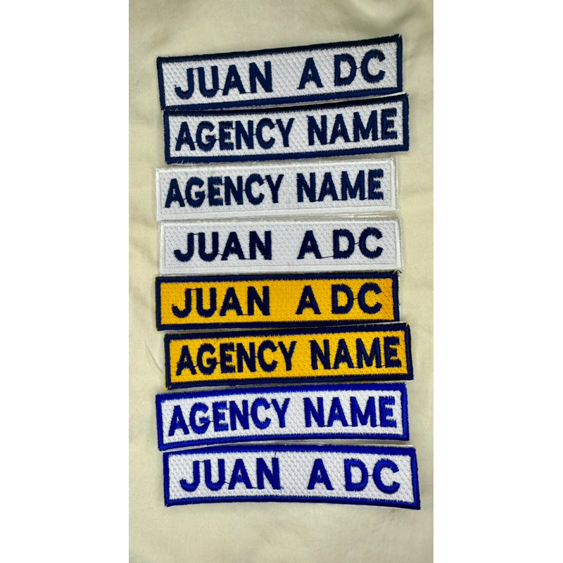NAME CLOTH FOR SECURITY FULL THREAD / SECURITY NAME CLOTH COMPUTERIZED ...