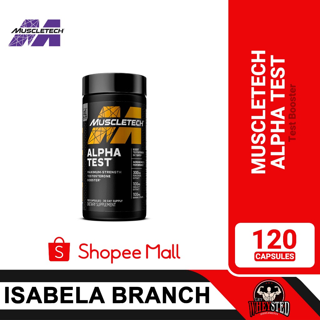 Muscletech Alphatest 120 Caps. | Shopee Philippines