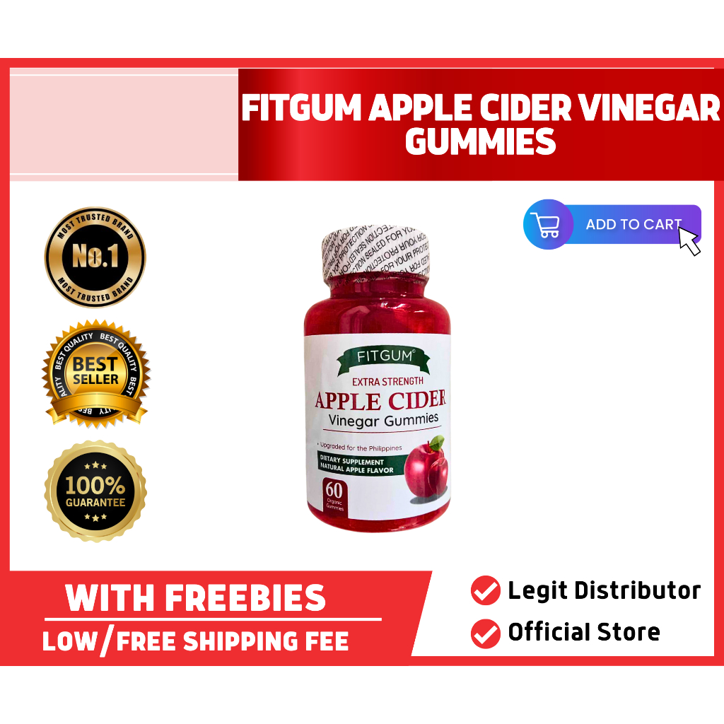 FITGUM APPLE CIDER VINEGAR GUMMIES | Shopee Philippines