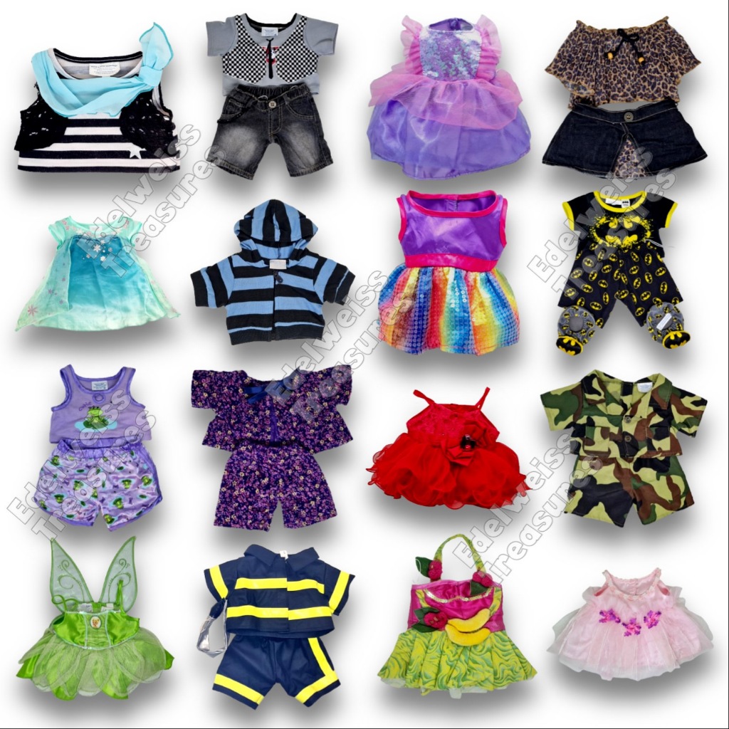 BAB Build-A-Bear Plush Stuffed Animal Toys Clothings and Accesories ...