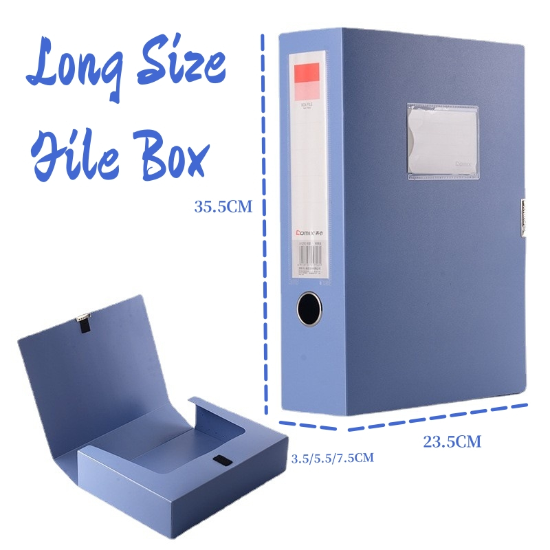 Long File Box File Folder Organizer Long Document Box Paper Organizer ...