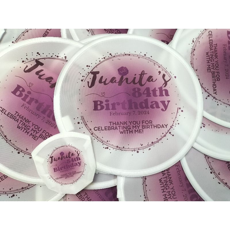 PERSONALIZED / CUSTOMIZED FOLDABLE FAN (Print your own design ...