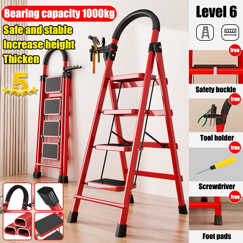 Bearing capacity 1000kg 6 Step Ladder Foldable Aluminum Hagdanan heavy ...