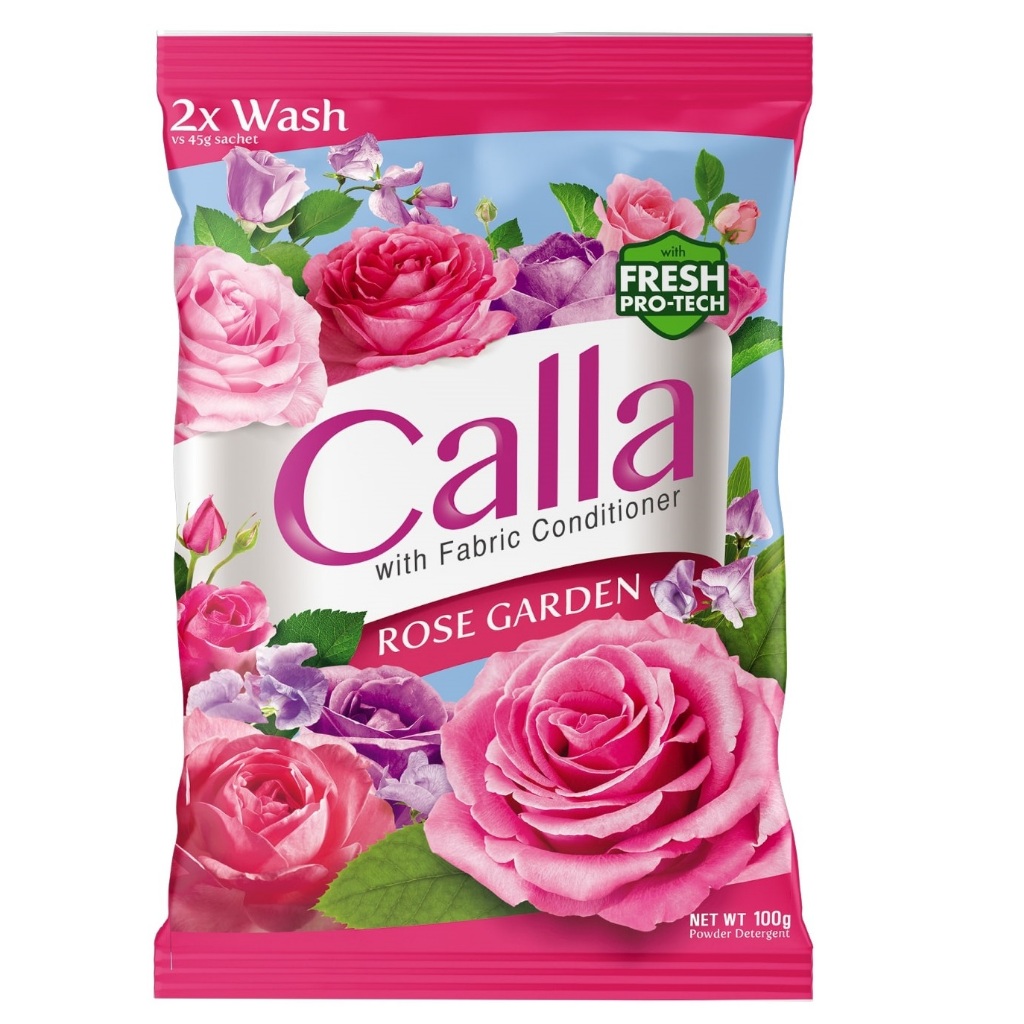 Calla Laundry Detergent Powder Rose Garden 100g 6s | Shopee Philippines