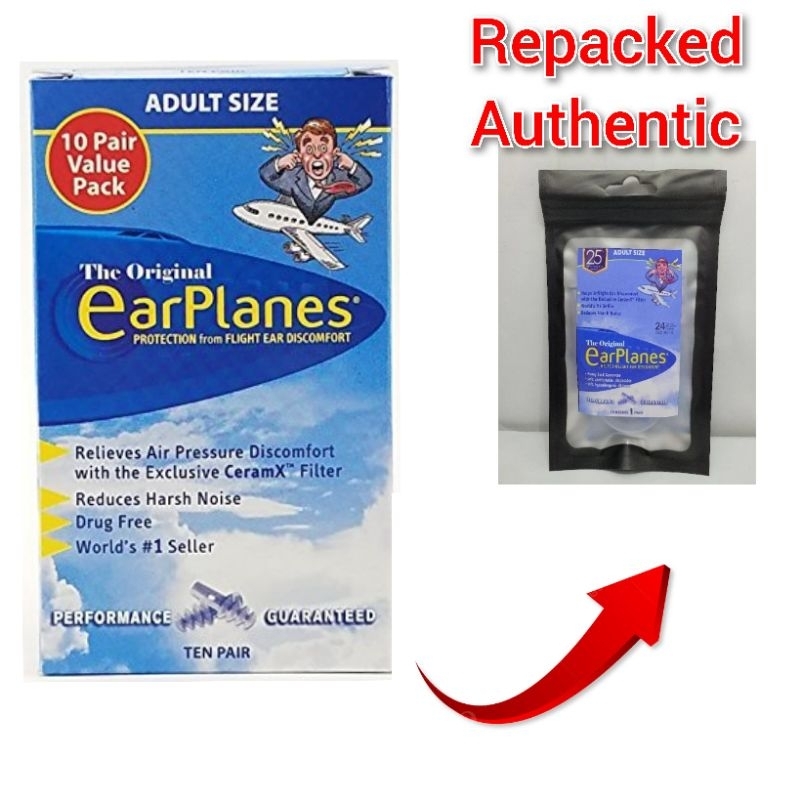 EarPlanes® Ear Plugs Airplane Travel Ear Protection 1 Pair | Shopee ...