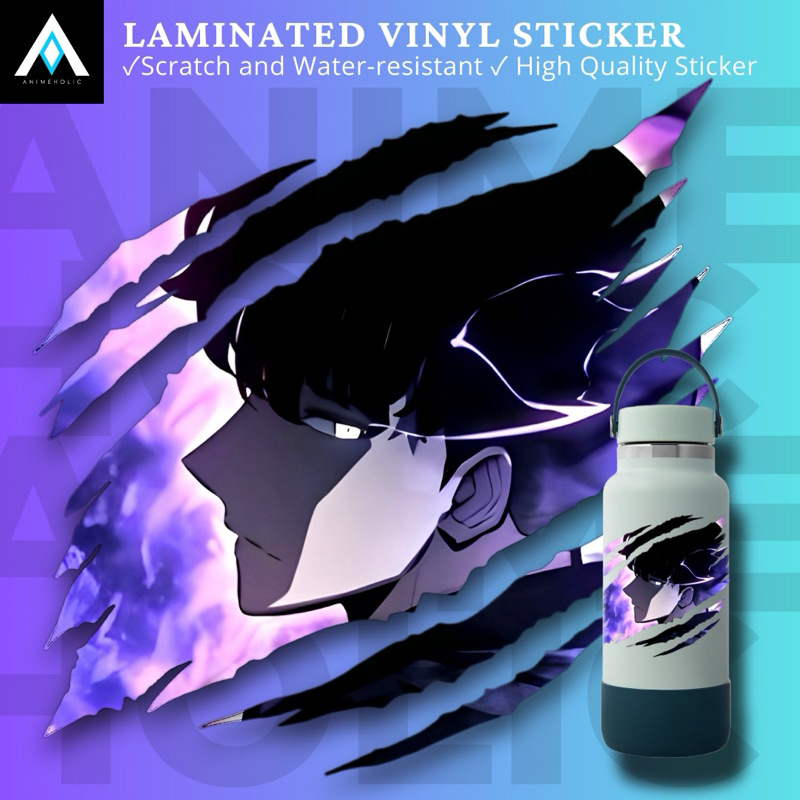 SOLO LEVELING SUNG JIN WOO SCRATCH LAMINATED VINYL STICKERS ...