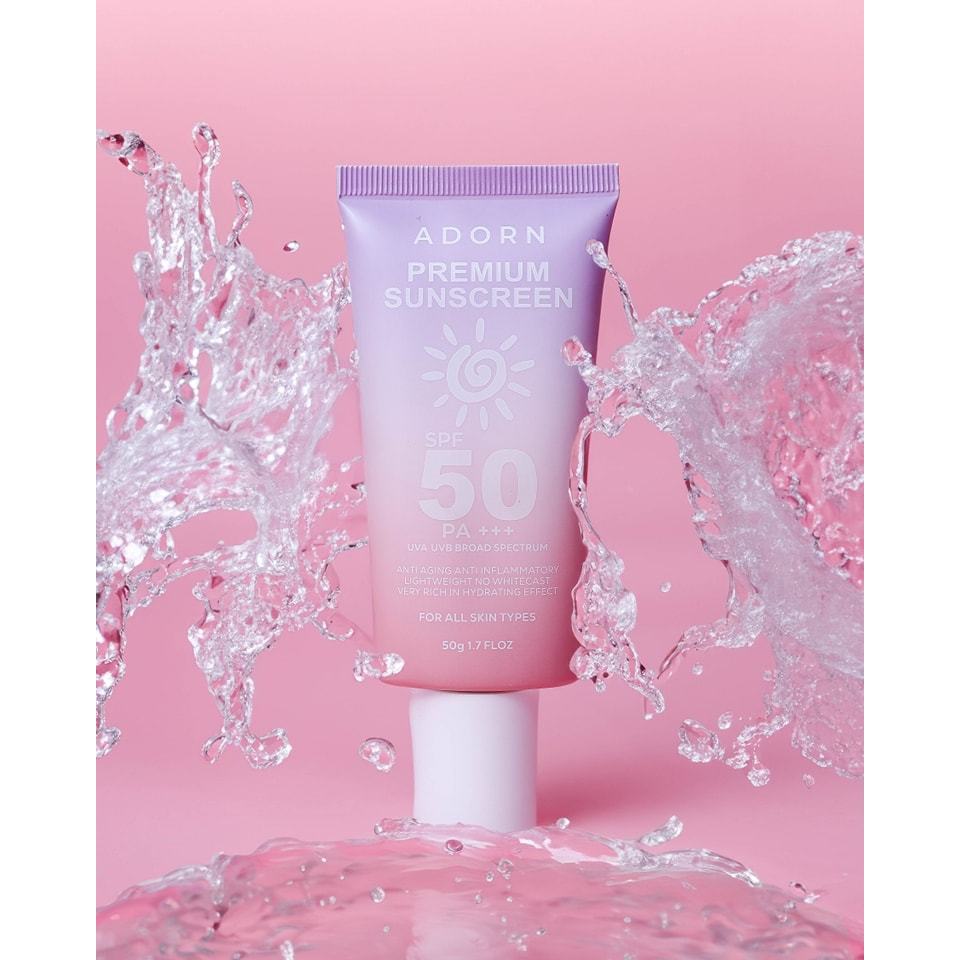 ADORN Premium Sunscreen SPF 50 PA +++ | For All Skin Types ...