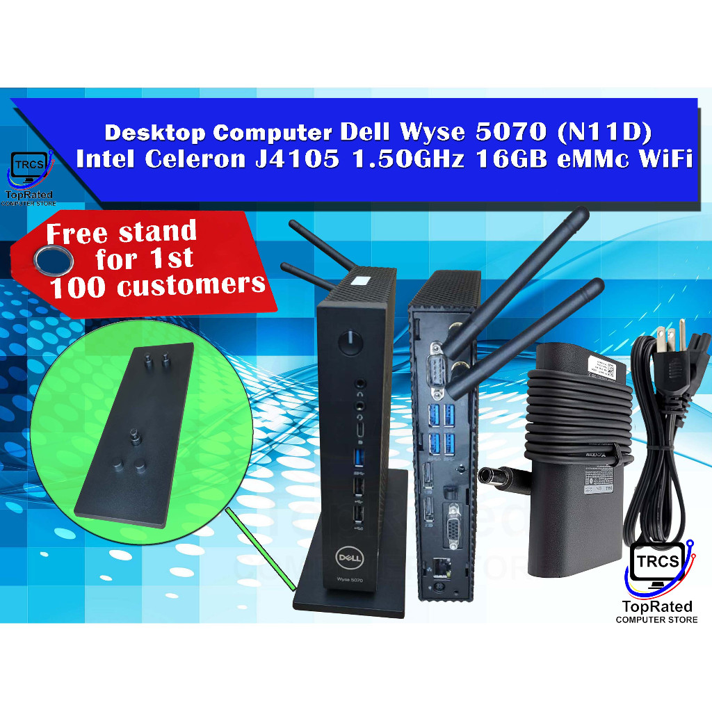 Computer Dell Wyse 5070 (N11D) Intel Celeron J4105 1.50GHz upto 16g ram ...