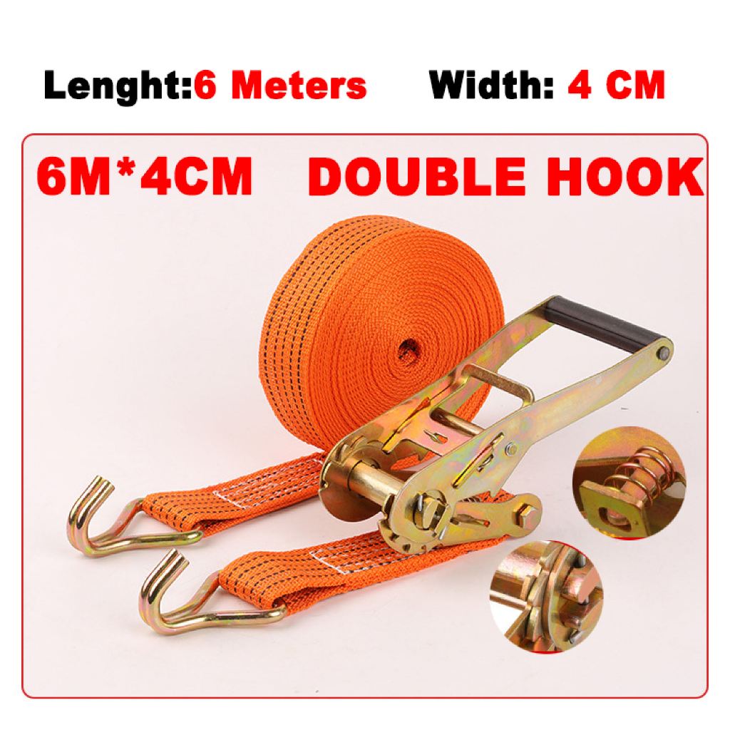 10M*4cm 5T Heavy Duty Tie Down Cargo Strap Luggage Lashing Strong ...