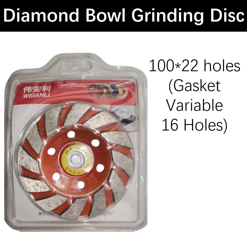 RTK Diamond Bowl Grinding Disc Marble Grinder Polishing Blades100*22 ...