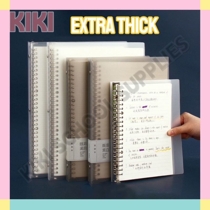 KK Notebook A5/B5/A4 Refillable Binder Cover Notebook Loose Leaf 60 ...