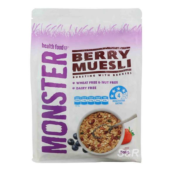 Monster Health Food Co. Berry Muesli Cereal 600g | Shopee Philippines
