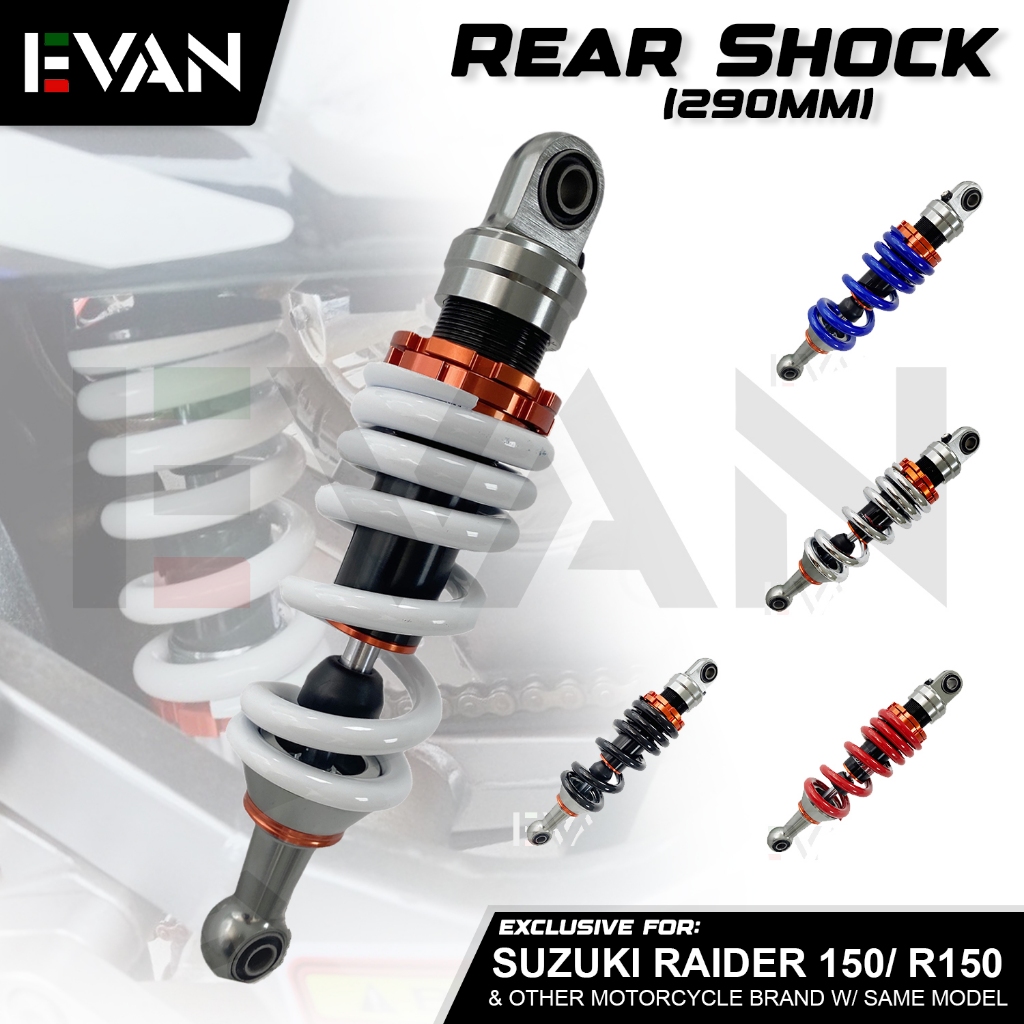 EVAN.PH 290mm Rear Mono Shock Absorber For Suzuki Raider 150/ R 150 ...