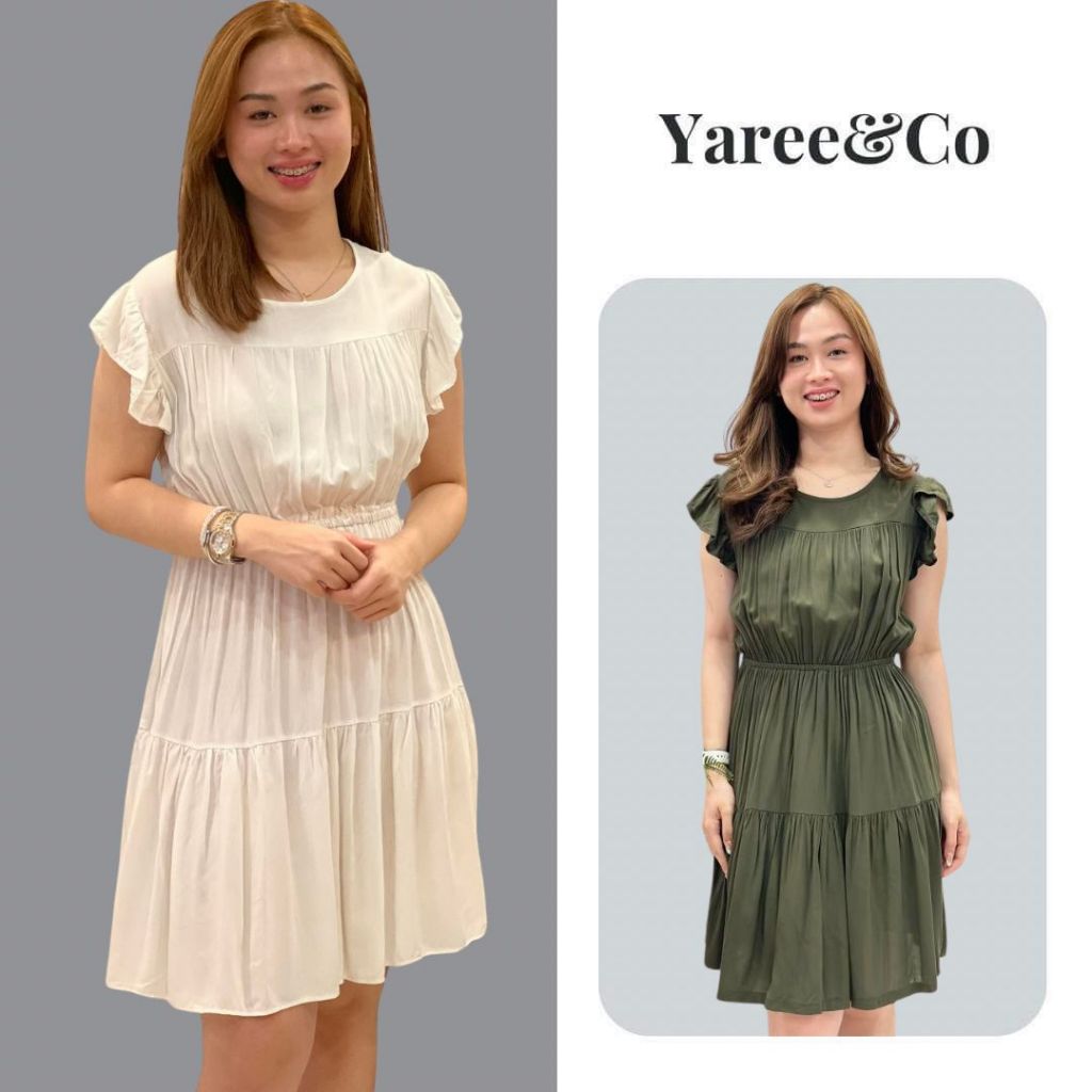 YAREE.CO Charmaine high quality ruffle dress for women | Shopee Philippines