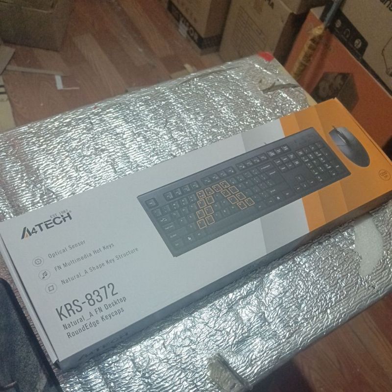 A4TECH COMBO 8372 BUNDEL KEYBOARD AND MOUSE USB | Shopee Philippines