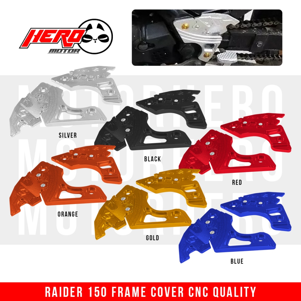 Raider 150 Frame Cover CNC Quality Heavy-Duty Aluminum Alloy Made in ...