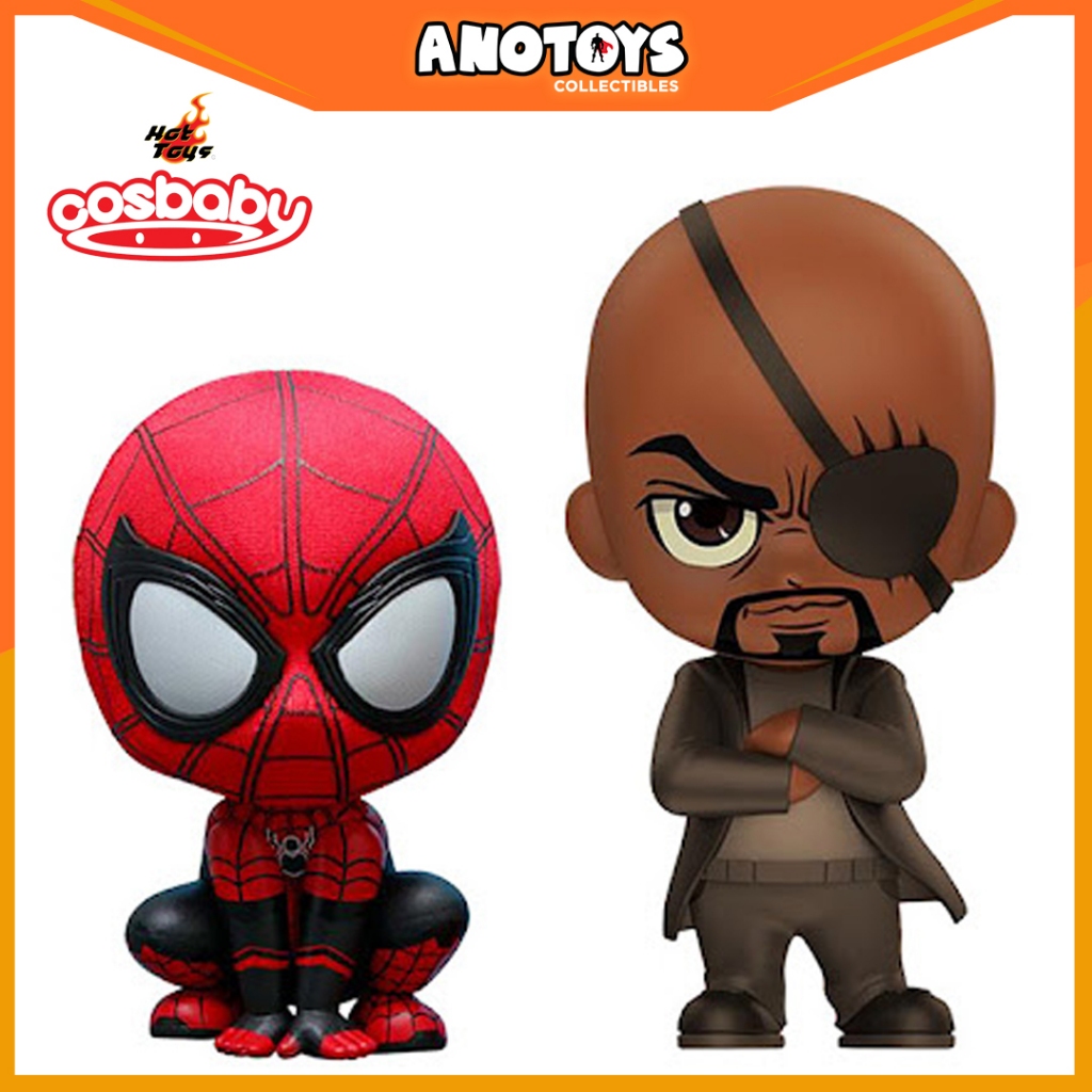 COSBABY SPIDER MAN AND NICK FURY BOBBLE-HEAD COLLECTIBLE SET - COSB632 ...