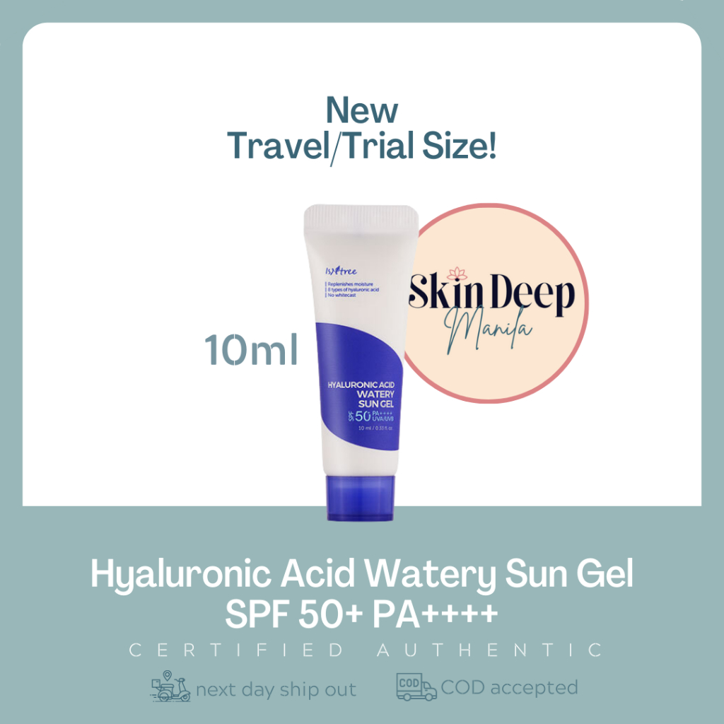 ISNTREE Hyaluronic Acid Watery Sun Gel 10ml Travel/Trial Size SPF 50 ...