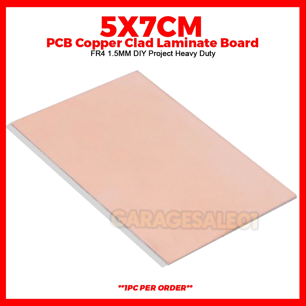 🟡5X7CM Single PCB Copper Clad Laminate Board FR4 1.5MM DIY Project🟡 ...