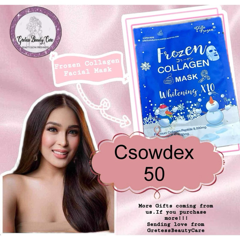 Frozen facial Mask Csowdex By Gretess Beauty Care | Shopee Philippines