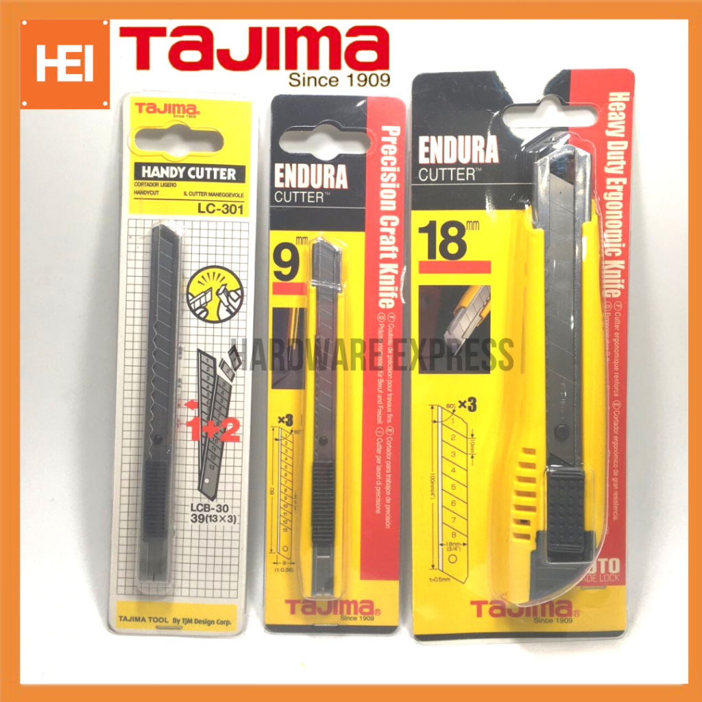 TAJIMA Heavy Duty Cutter 18mm LC-500 | Shopee Philippines