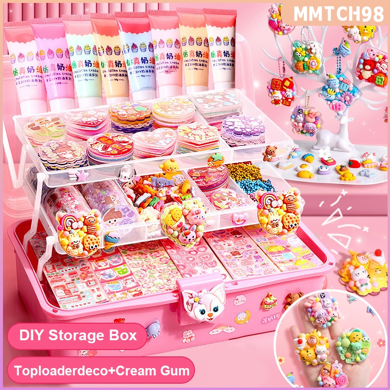 Cream Glue DIY Toys For Girls Material Package Box Kids With DIY ...