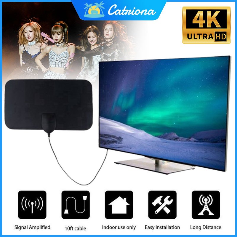 3000 Miles Indoor Digital HD TV Antenna DVB-T2 Booster Amplifier ISDBT ...