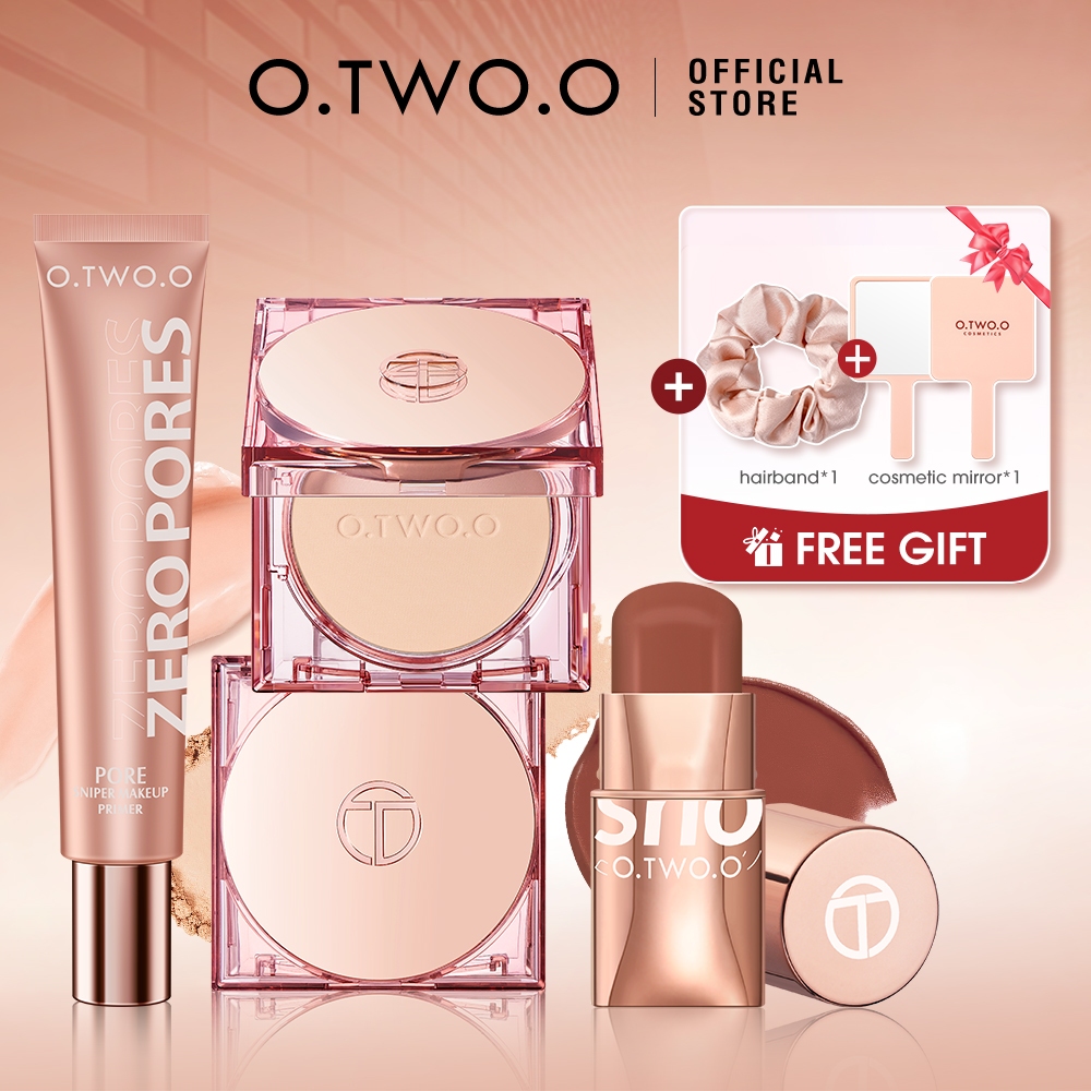 O.TWO.O Face Makeup Set Blush Cream Moisturizing Primer Oil-controlling ...