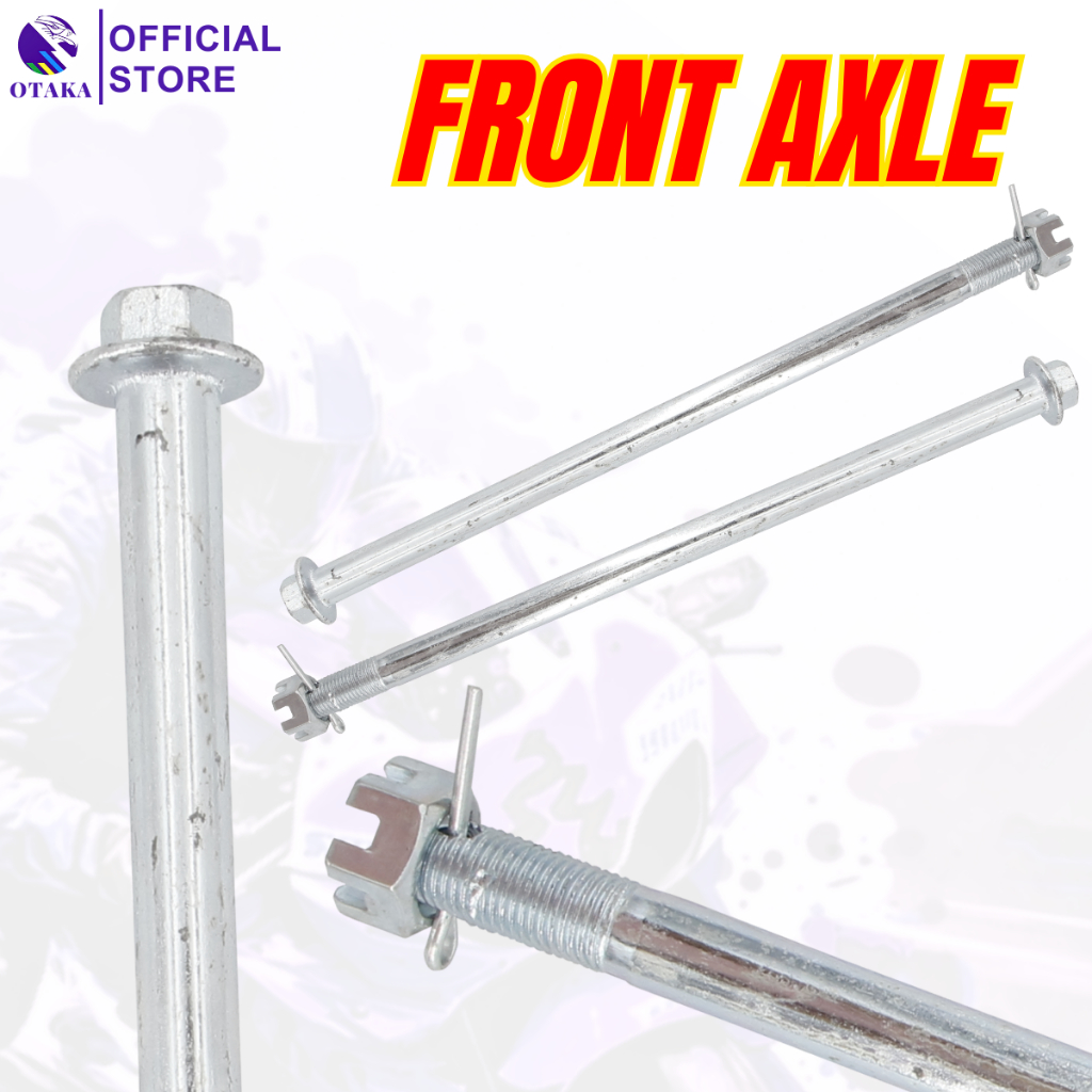 [ EHE PANGHARAP ] FRONT AXLE FOR MOTORCYCLES WAVE125 XRM/WAVE110 ...