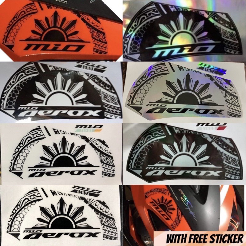 YAMAHA AEROX V1 Front decals only find ur trip design | Shopee Philippines