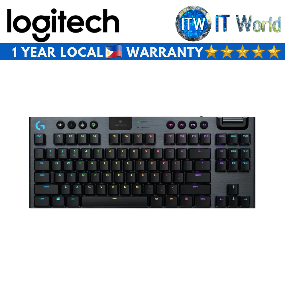 Logitech Wireless Mechanical Gaming Keyboard G913 Clicky RGB TKL ...