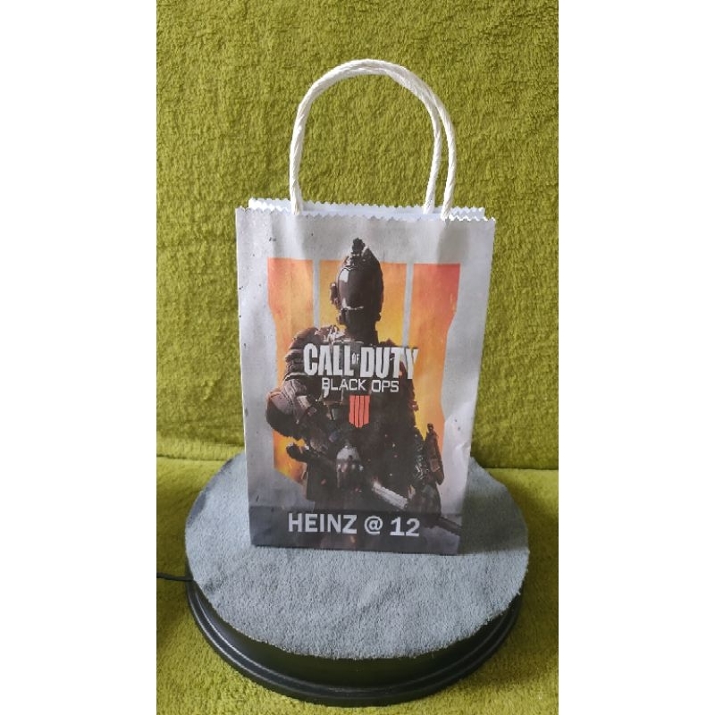 Call of duty design 2 customize name lootbag sold per 10pcs | Shopee ...