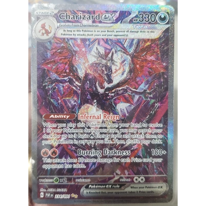 Pokemon TCG Charizard Ex 234/091 Paldean Fates Scarlet and Violet PAF ...