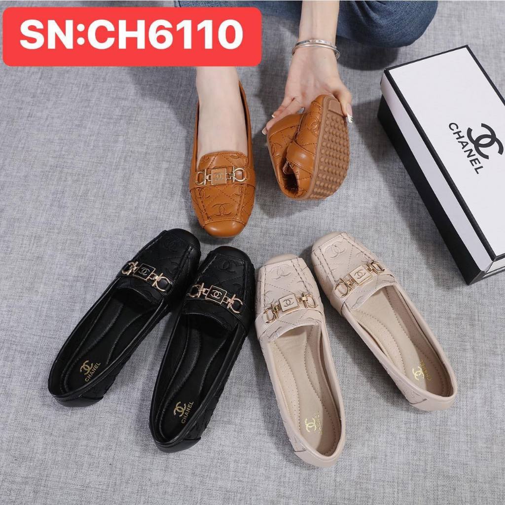 Women's Flat Loafer Shoes Ladies Korean Style Fashion Dollshoes for Women #CH6110 | Shopee ...