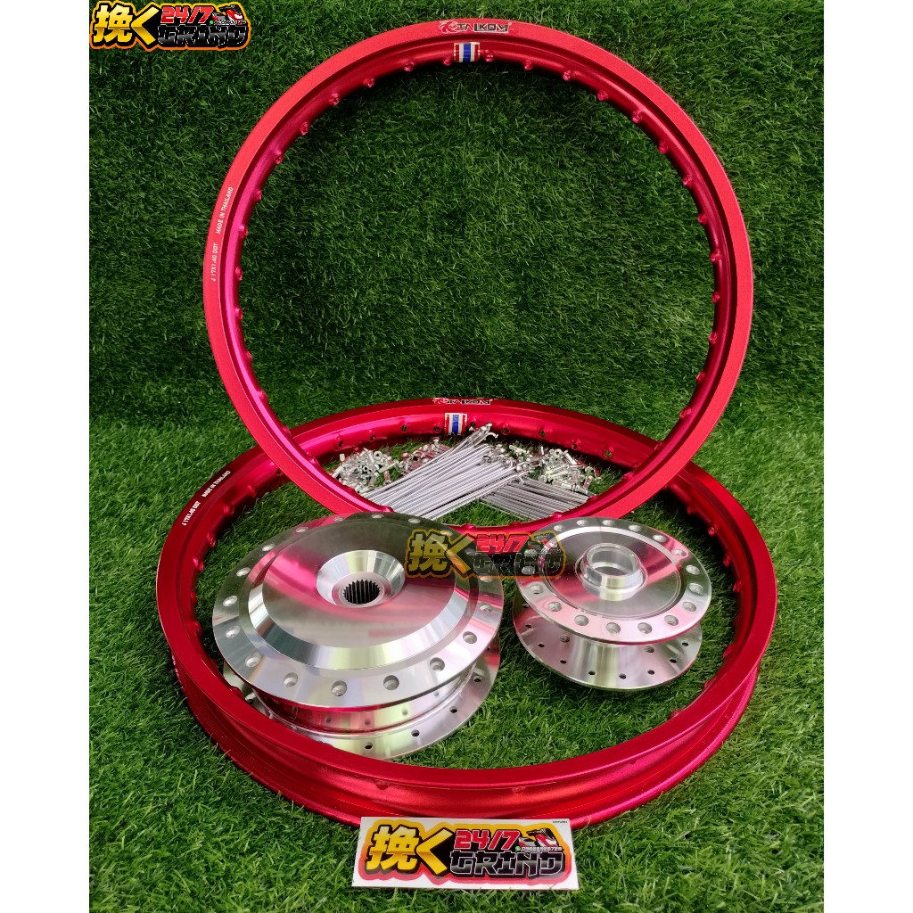 Rim Set For Honda Click 125 / Click 150 / Click v1 v2 v3 Rim Hub Spokes ...