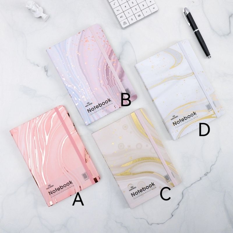 A5 Mikirei Marble Design Lined Notebook | Shopee Philippines