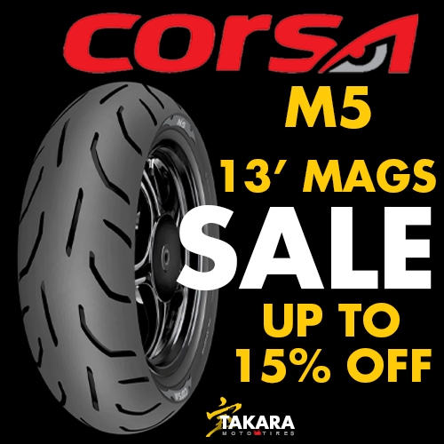 CORSA TIRE M5 Tires for Nmax by TAKARA Tires, Motorcycle Tires, Gulong ...
